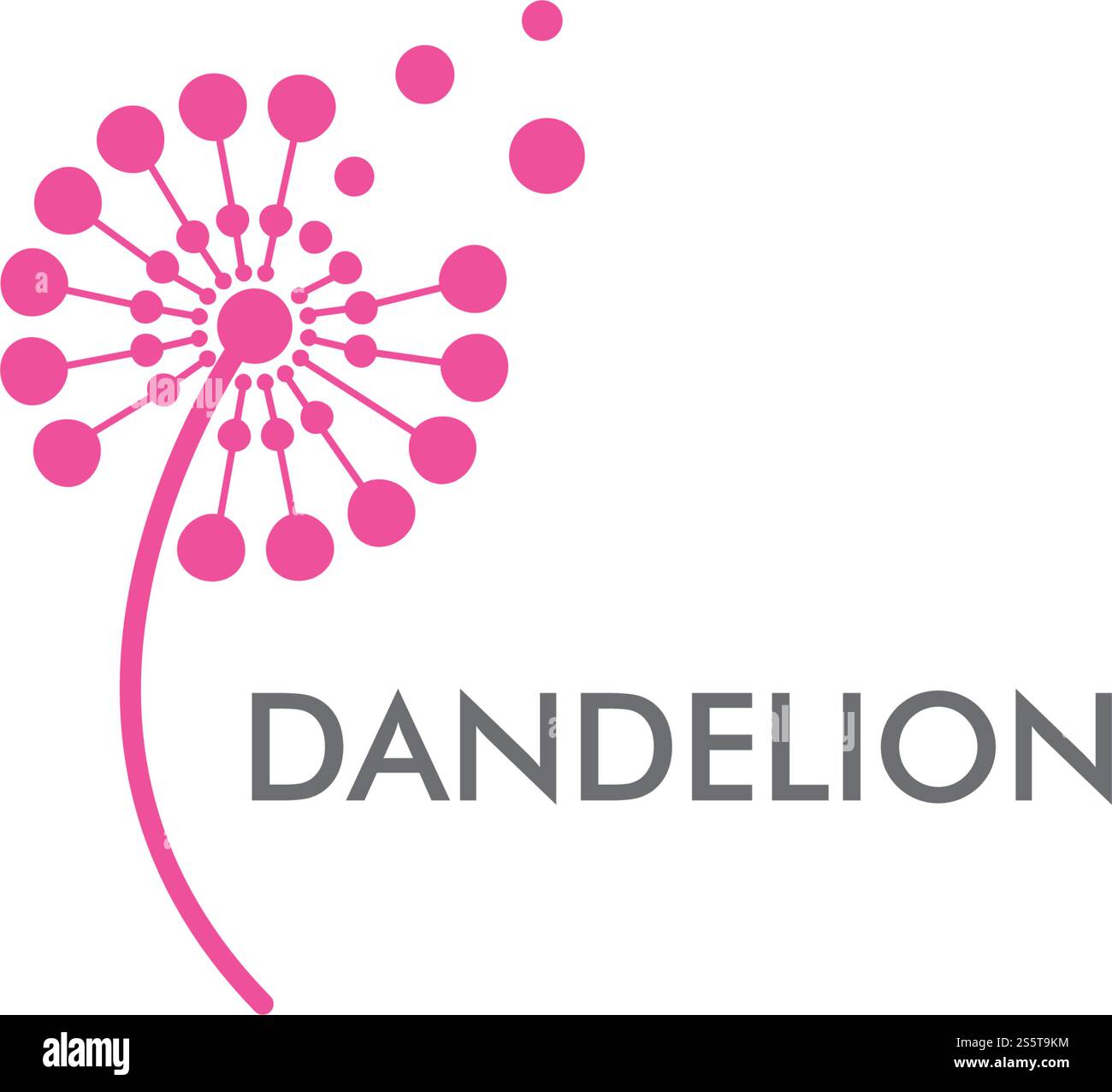 Dandelion flower logo vector template Stock Vector Image & Art - Alamy