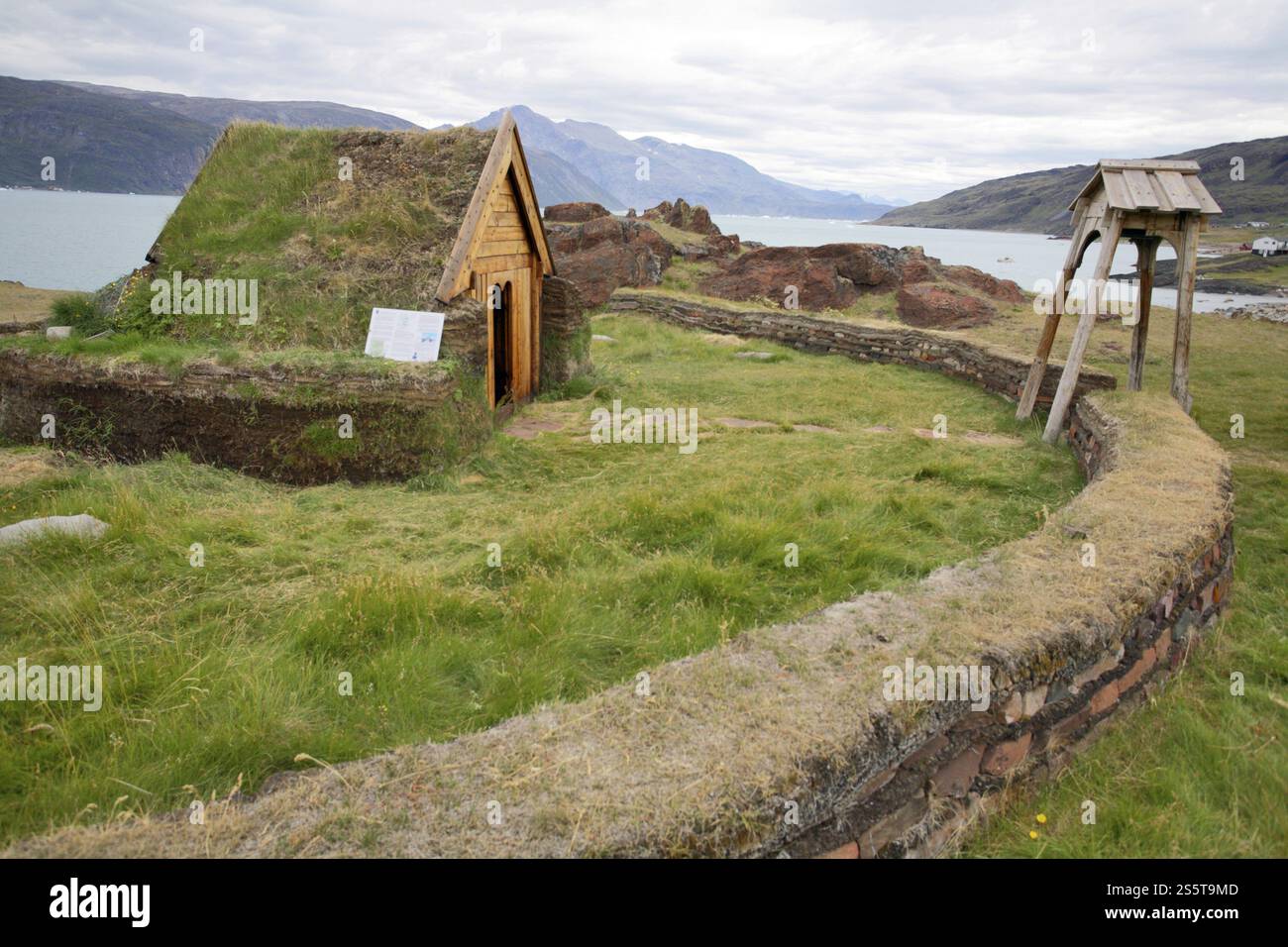 Brattahlid was part of the Viking colony in south-west Greenland, the ...