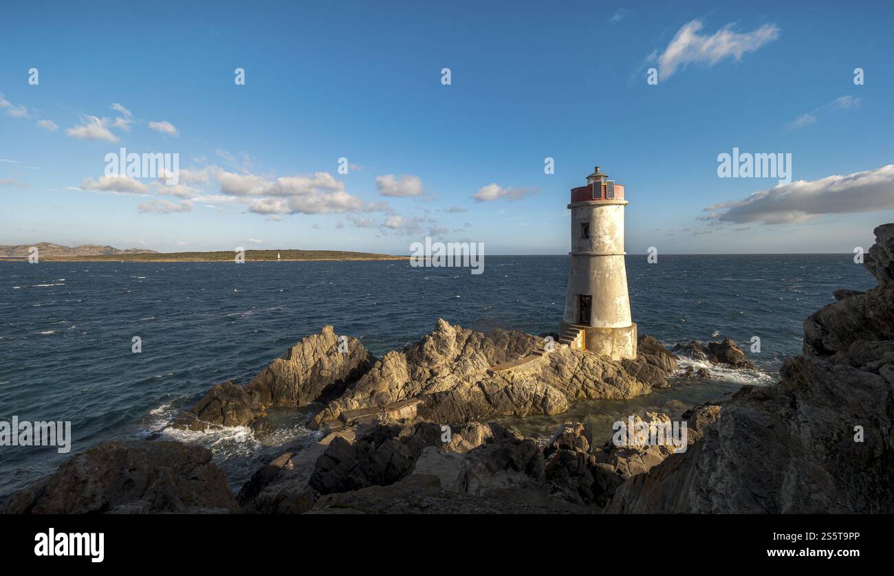Capo Ferro lighthouse in Sardinia Stock Photo - Alamy