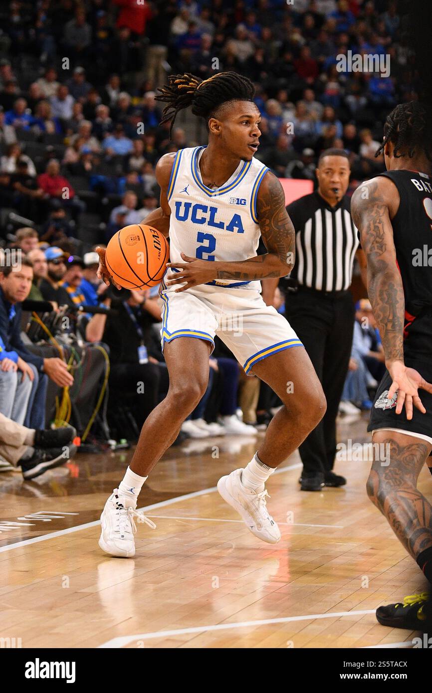 INGLEWOOD, CA - DECEMBER 28: UCLA Bruins guard Dylan Andrews (2) looks ...