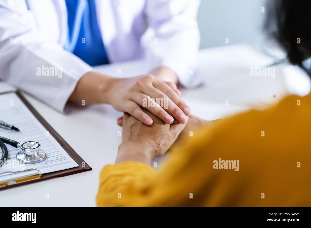 Doctor healthcare. Professional medical doctor in white uniform gown ...