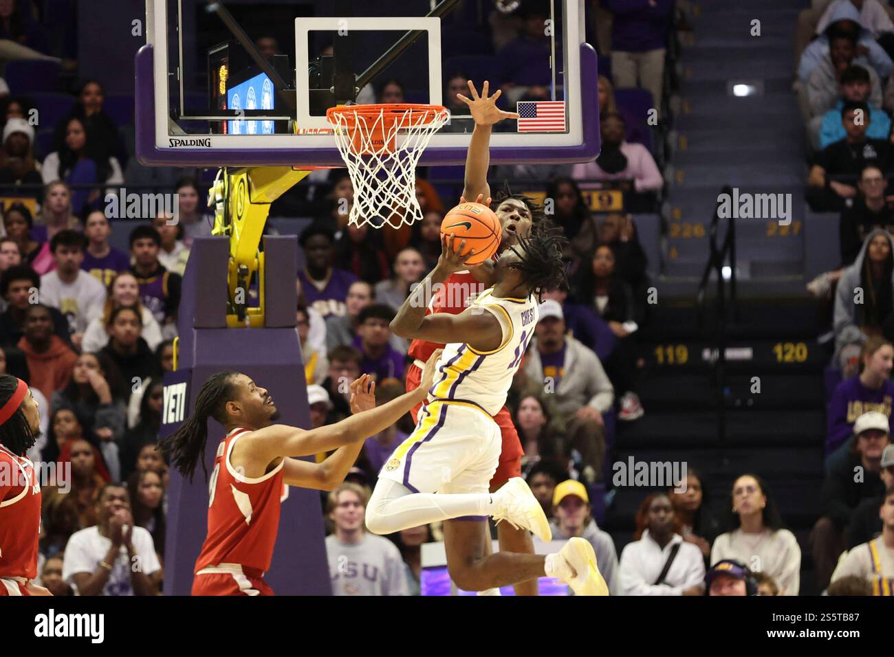 Baton Rouge, United States. 14th Jan, 2025. LSU Tigers forward Corey ...