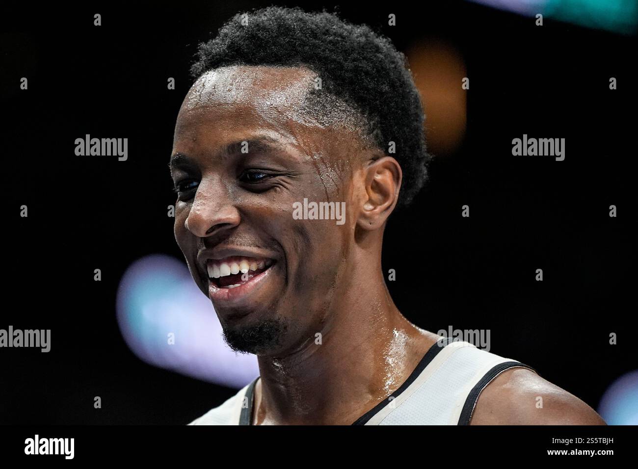 Atlanta Hawks forward Onyeka Okongwu (17) heads to he bench during the ...