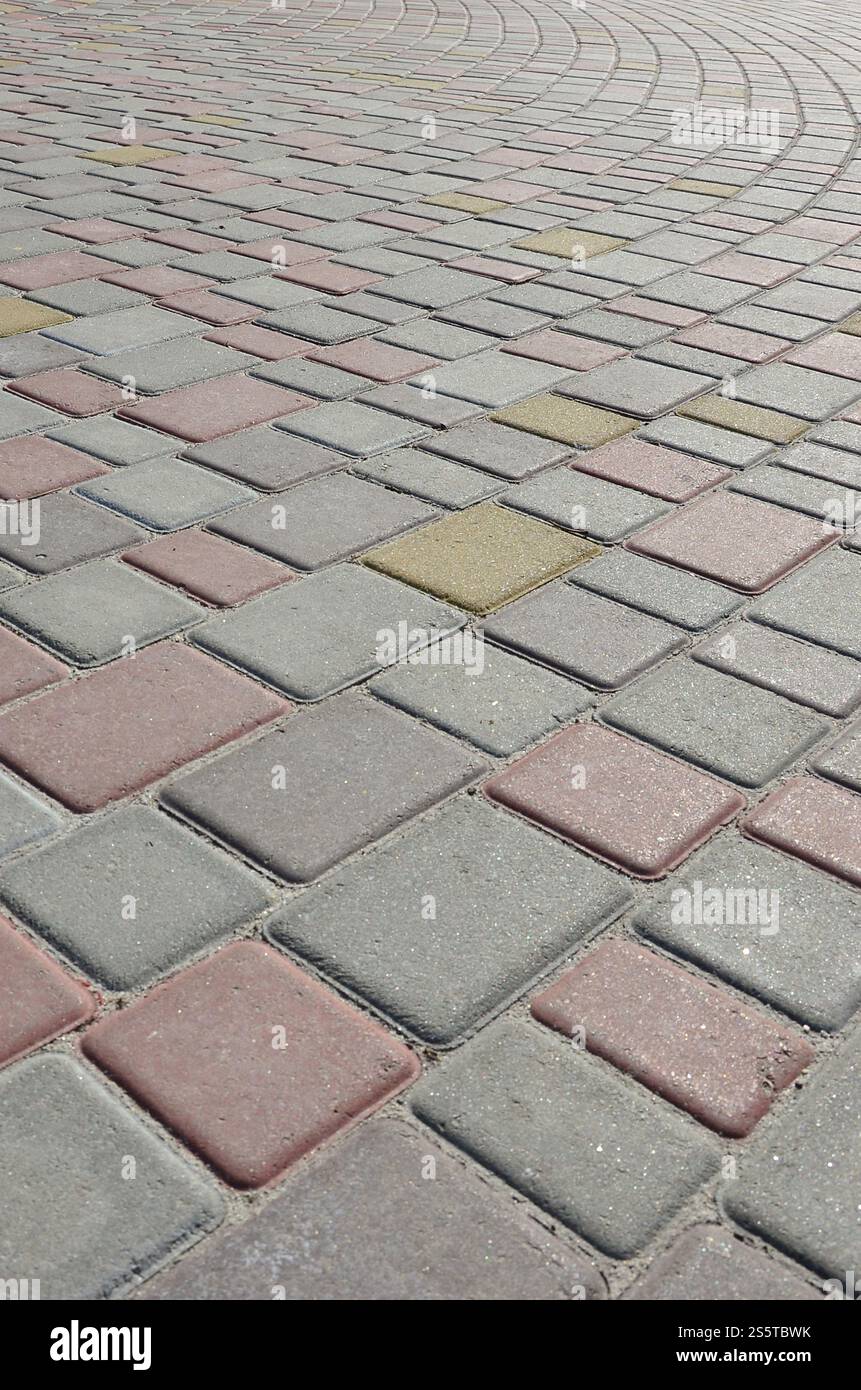 Cobbles texture - hard pavement, a kind of pavement, laid out by flat ...