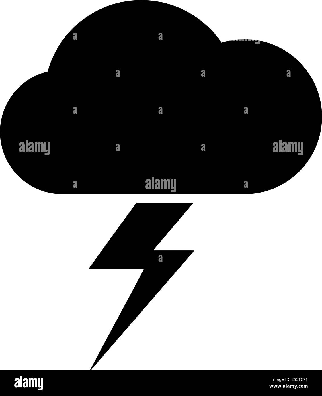 Cloud lightning weather storm icon symbol vector illustration Stock ...