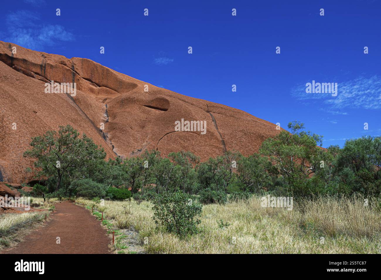 Uluru, formerly Ayers Rock, landscape at Mala Walk, Uluru-Kata Tjuta ...