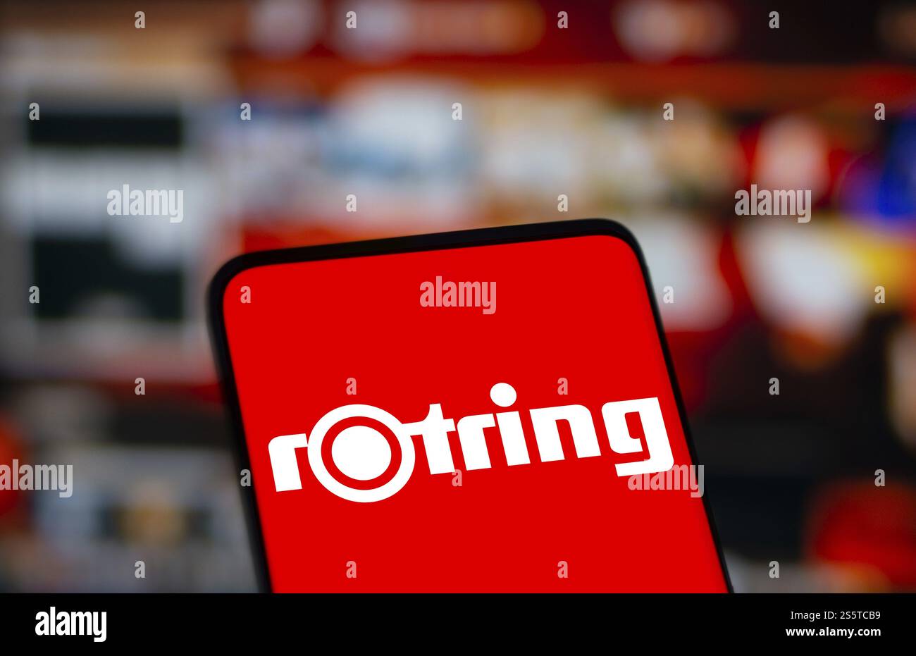 rotring logo is displayed on s, artphone.Rotring is a manufacturer of ...