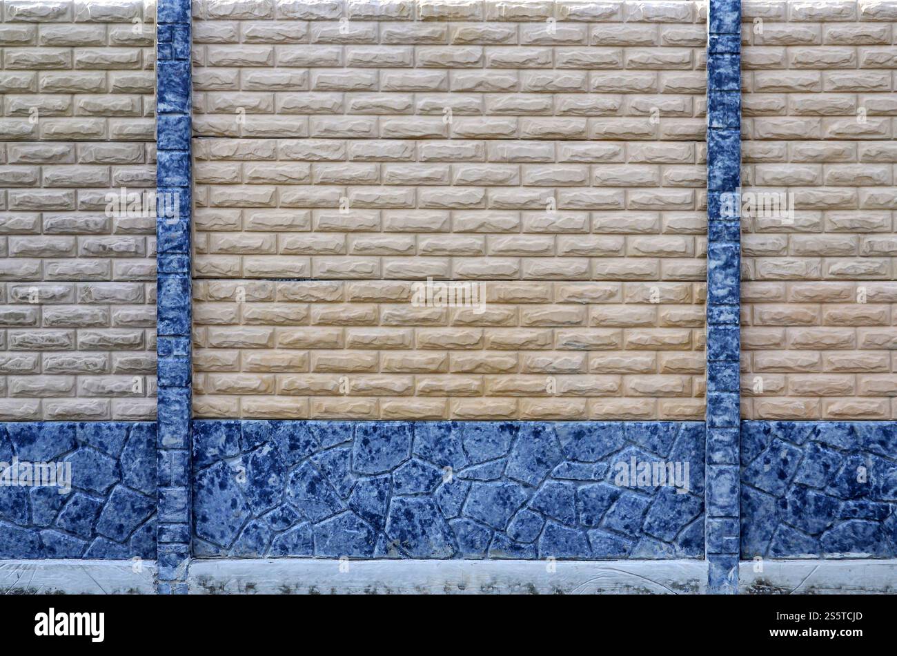 Stone fence texture - building feature. The texture of a modern ...