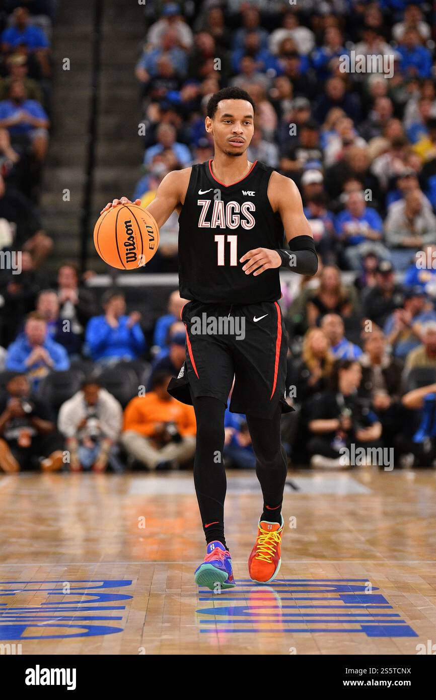 INGLEWOOD, CA - DECEMBER 28: Gonzaga Bulldogs guard Nolan Hickman (11 ...