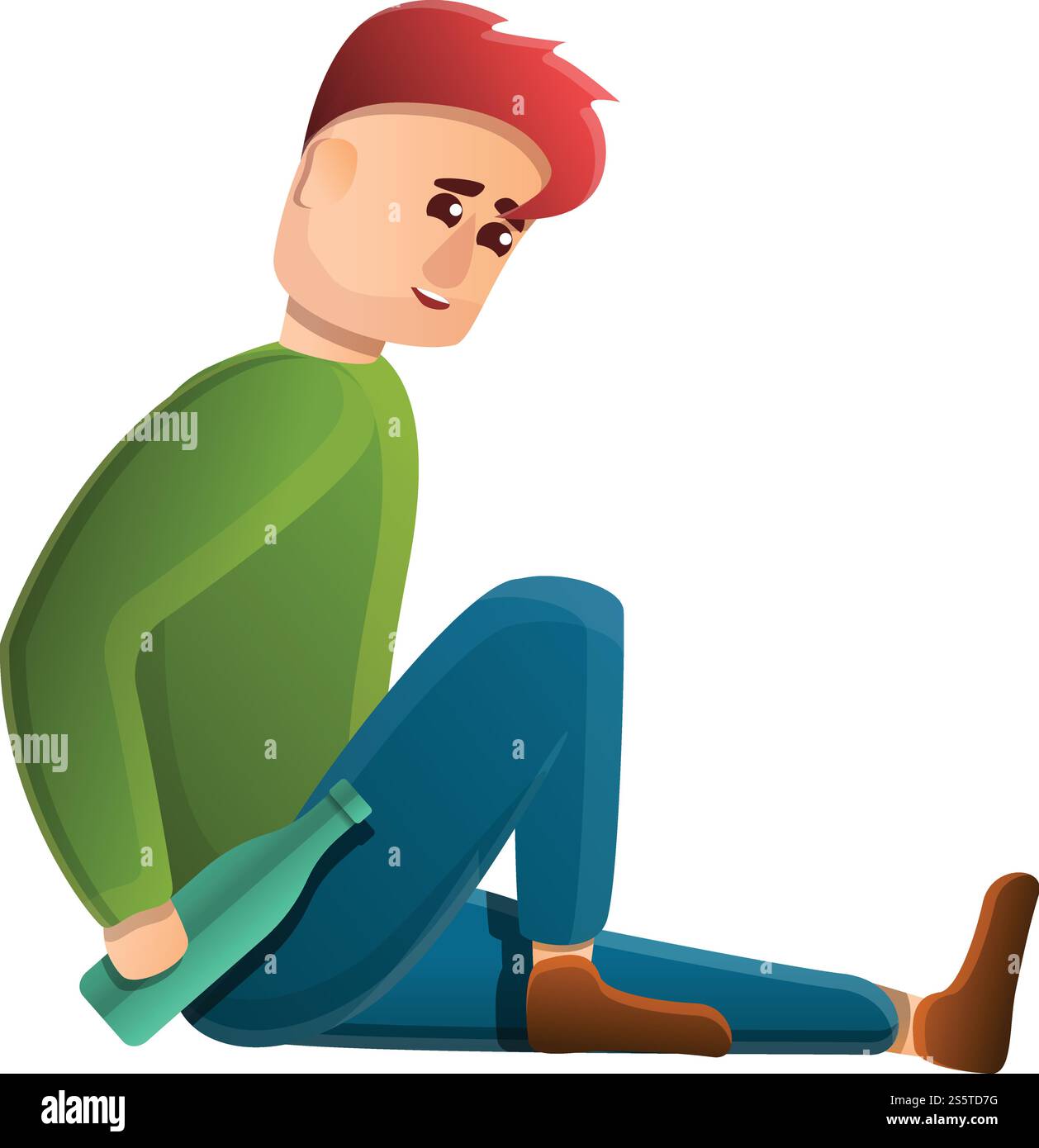 Drinking addiction icon. Cartoon of drinking addiction vector icon for ...