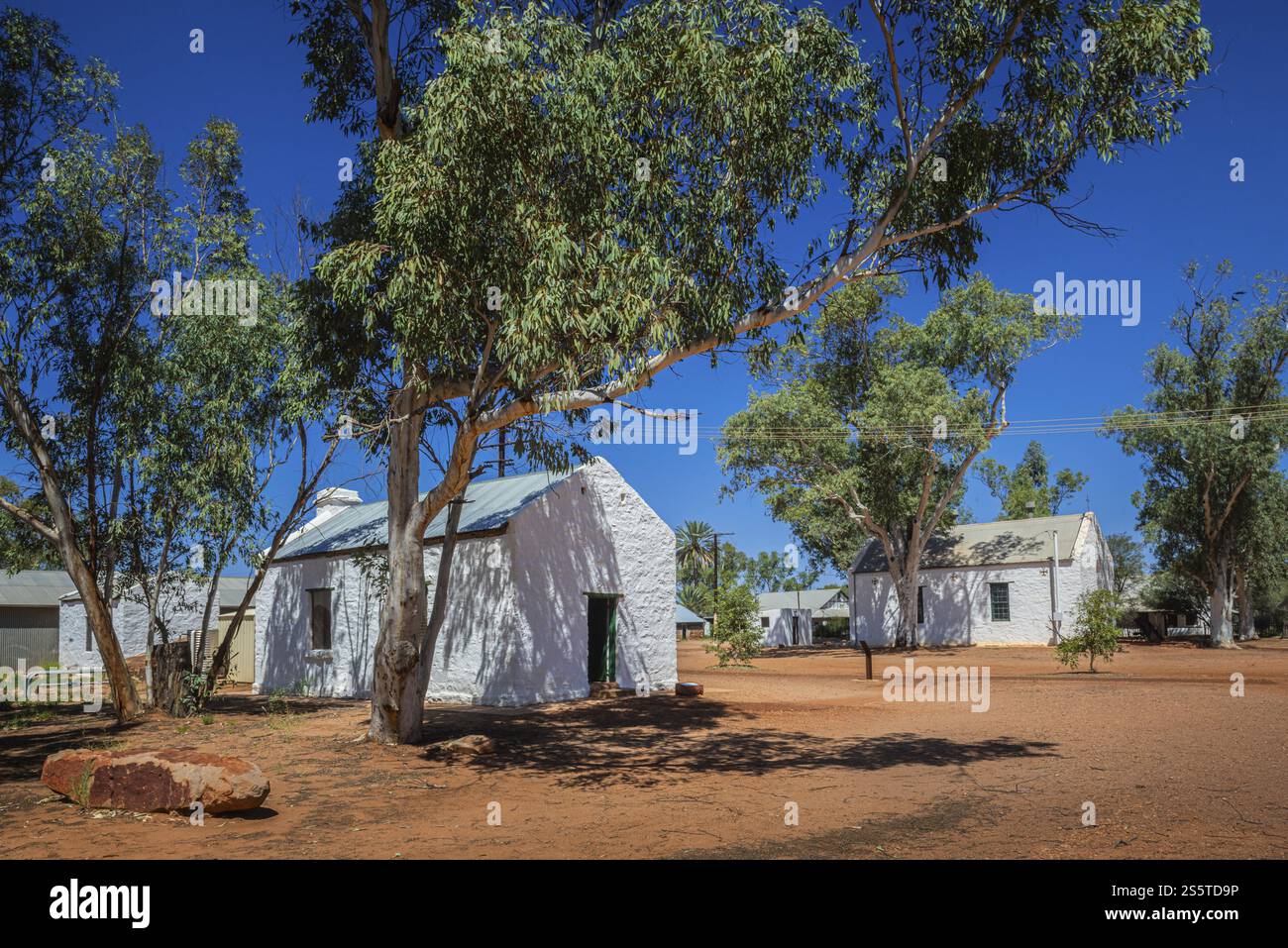 Former schoolhouse in the museum village of Herrmannsburg, also known ...