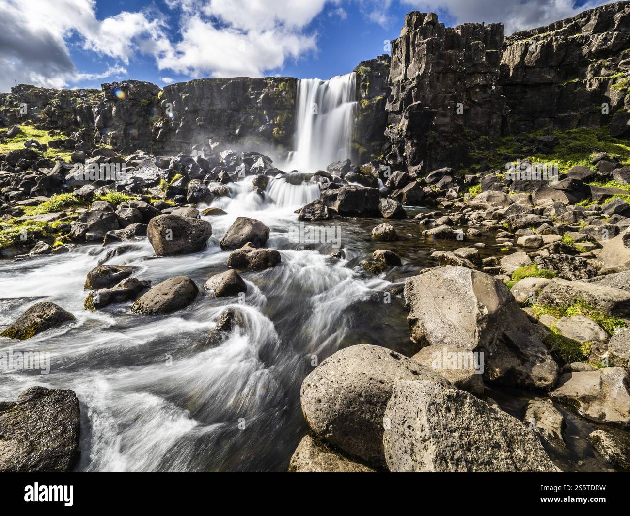 Oxararfoss, Thingvellir National Park, Iceland, Europe Stock Photo - Alamy