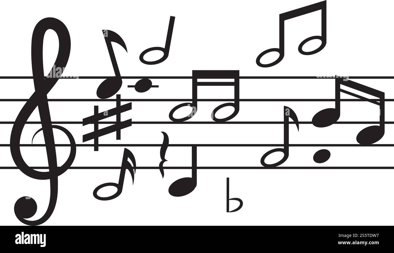 Music note Icon Vector Stock Vector Image & Art - Alamy