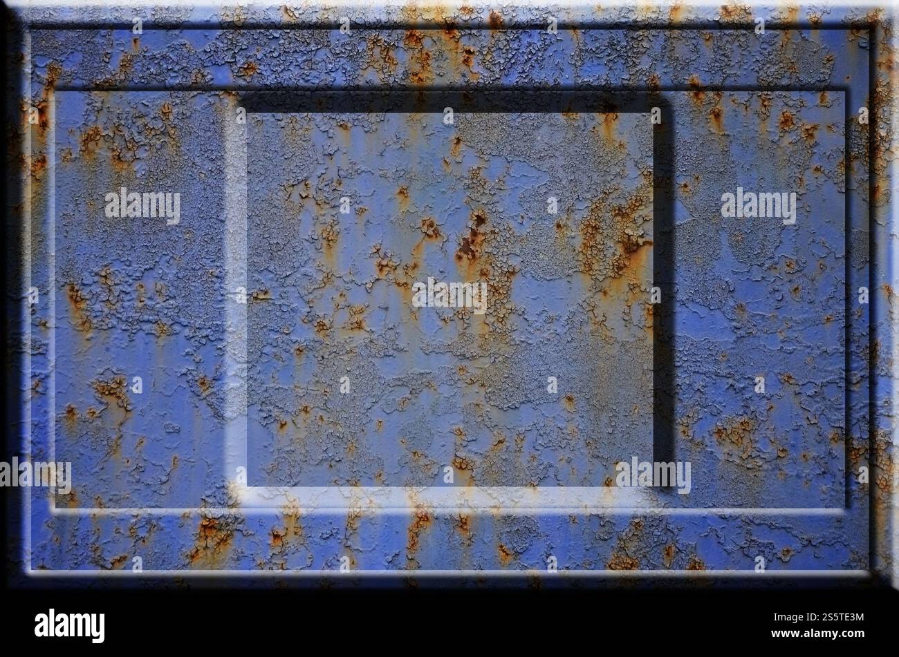 Texture of rough rusted metal surface with bulky gray highlighted ...