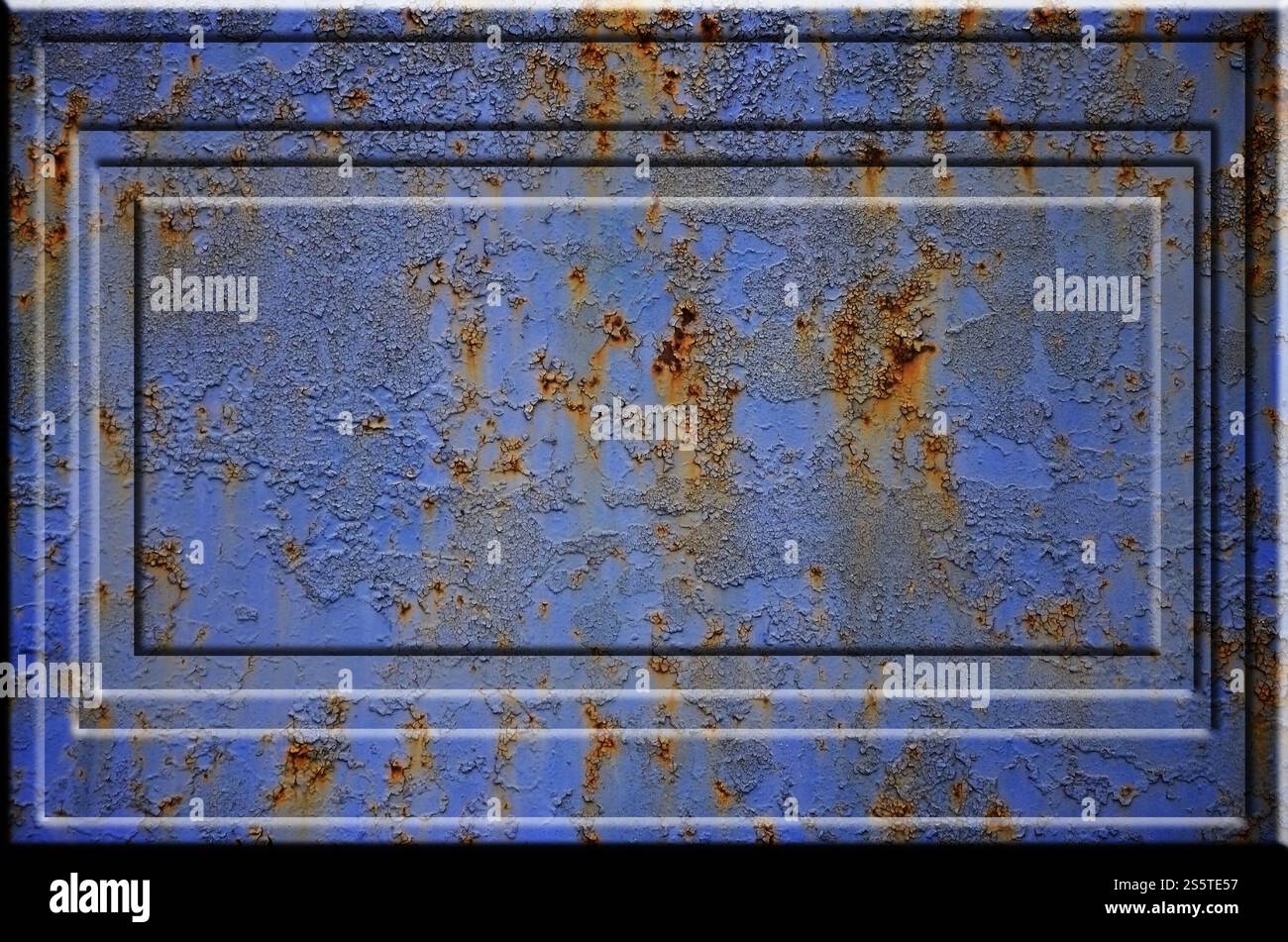 Texture of rough rusted metal surface with bulky gray highlighted ...