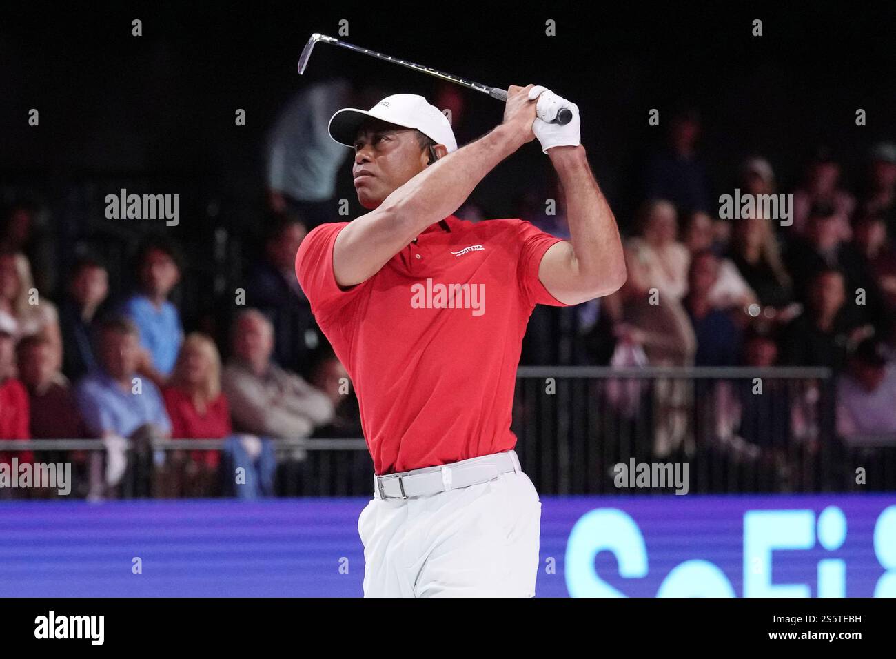 Tiger Woods of the Jupiter Links Golf Club tees off from the 12 hole ...