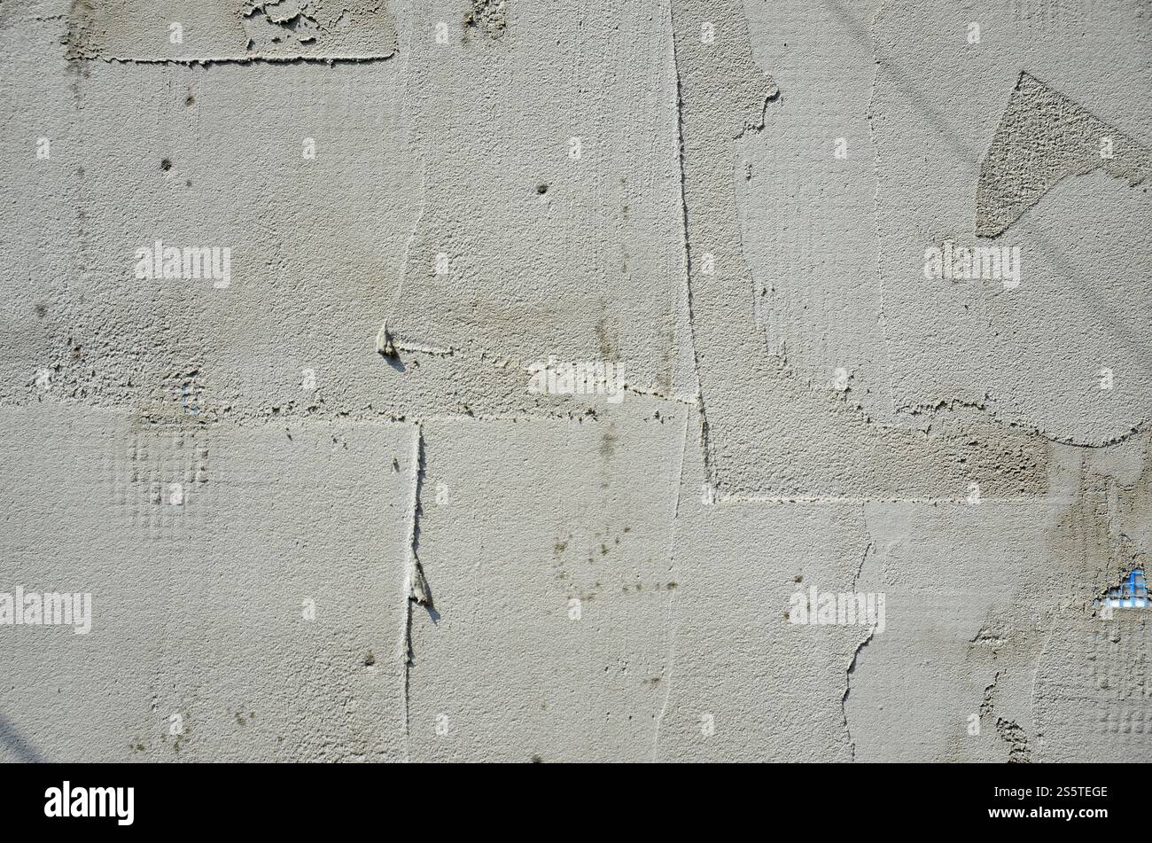 The texture of the wall, covered with gray foam polystyrene plates ...