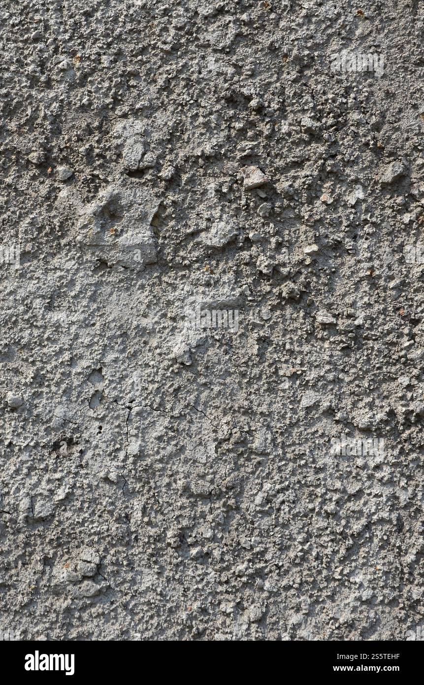 Texture of the old embossed concrete wall in gray color. Background ...
