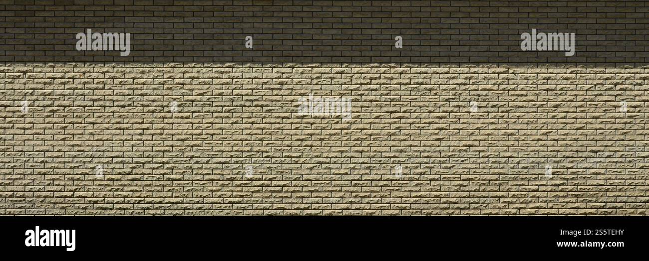 Texture of brick wall from relief stones under bright sunlight Stock ...