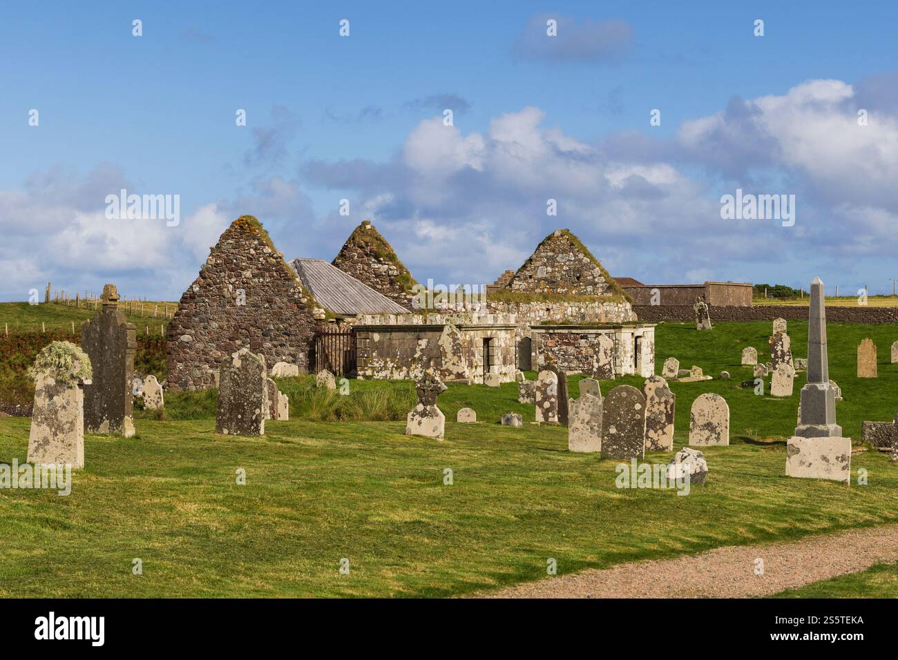 Scotland, Hebrides. Isle of Lewis, Aiginish. Saint Columba's Church ...
