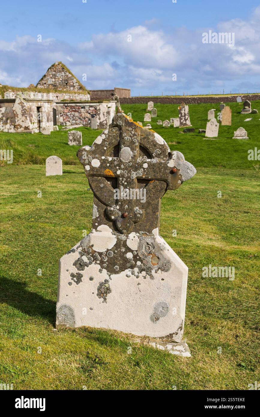 Scotland, Hebrides. Isle of Lewis, Aiginish. Saint Columba's Church ...