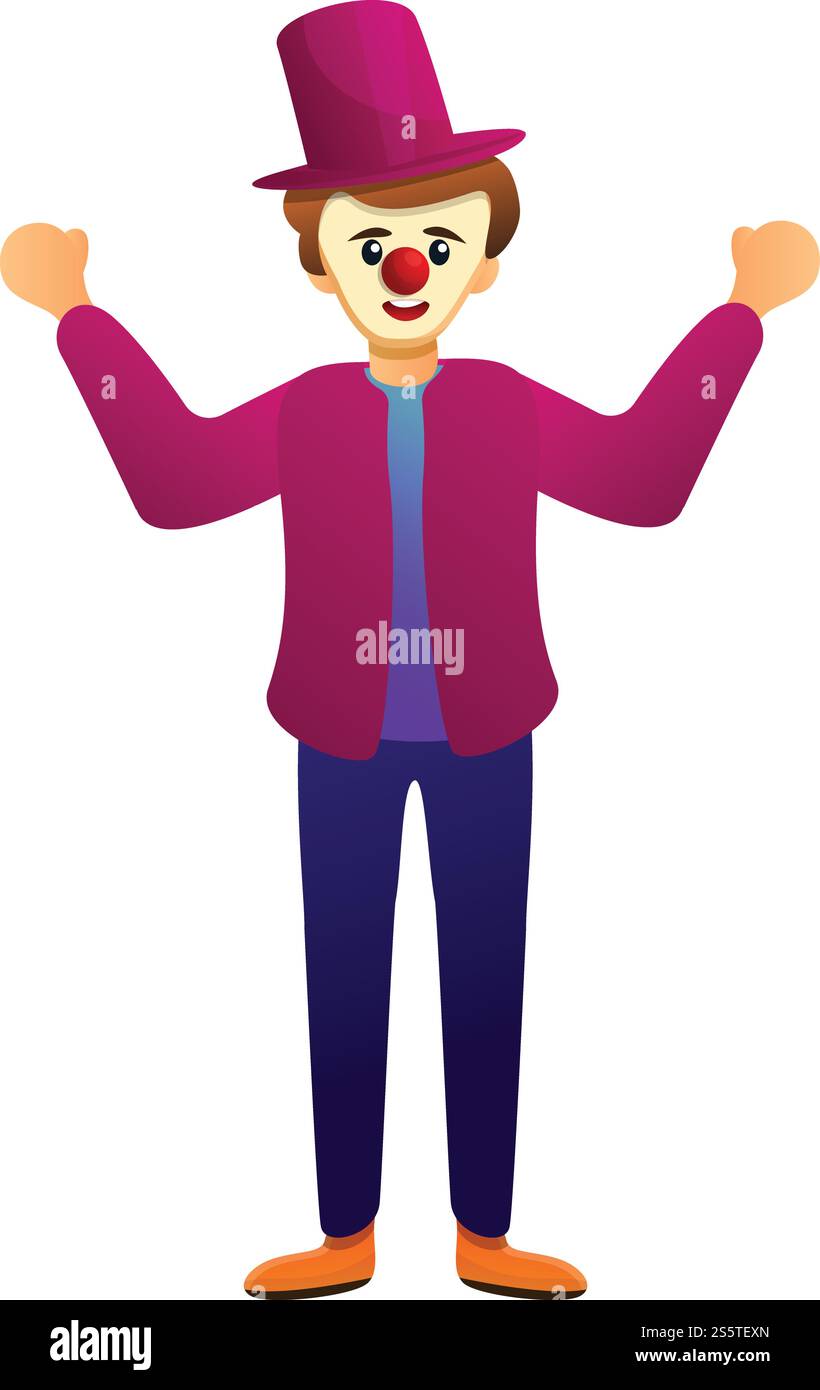 Clown icon. Cartoon of clown vector icon for web design isolated on ...