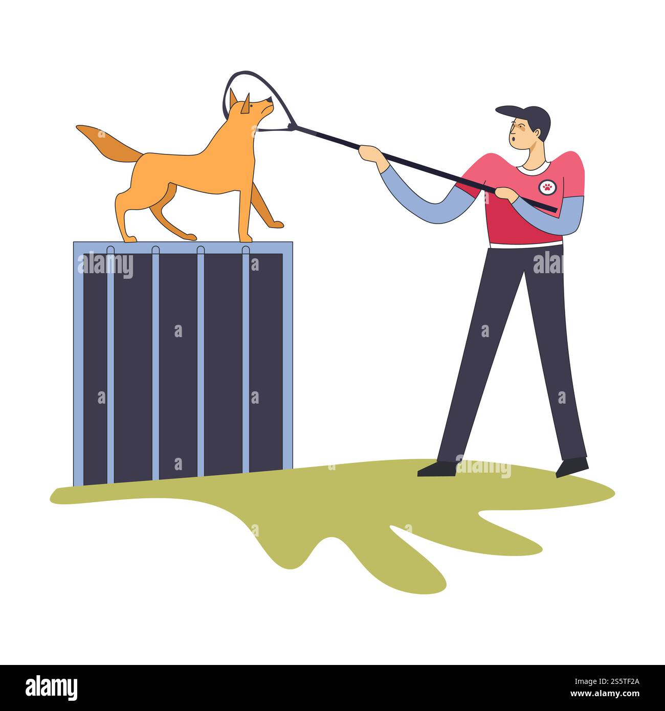 Long wooden pole Cut Out Stock Images & Pictures - Alamy