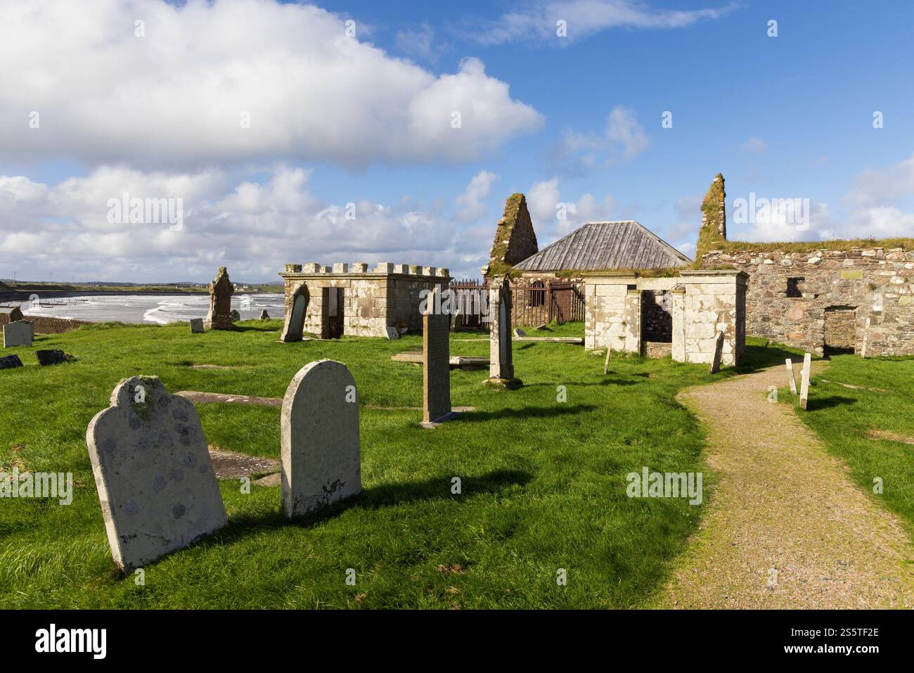 Scotland, Hebrides. Isle of Lewis, Aiginish. Saint Columba's Church ...