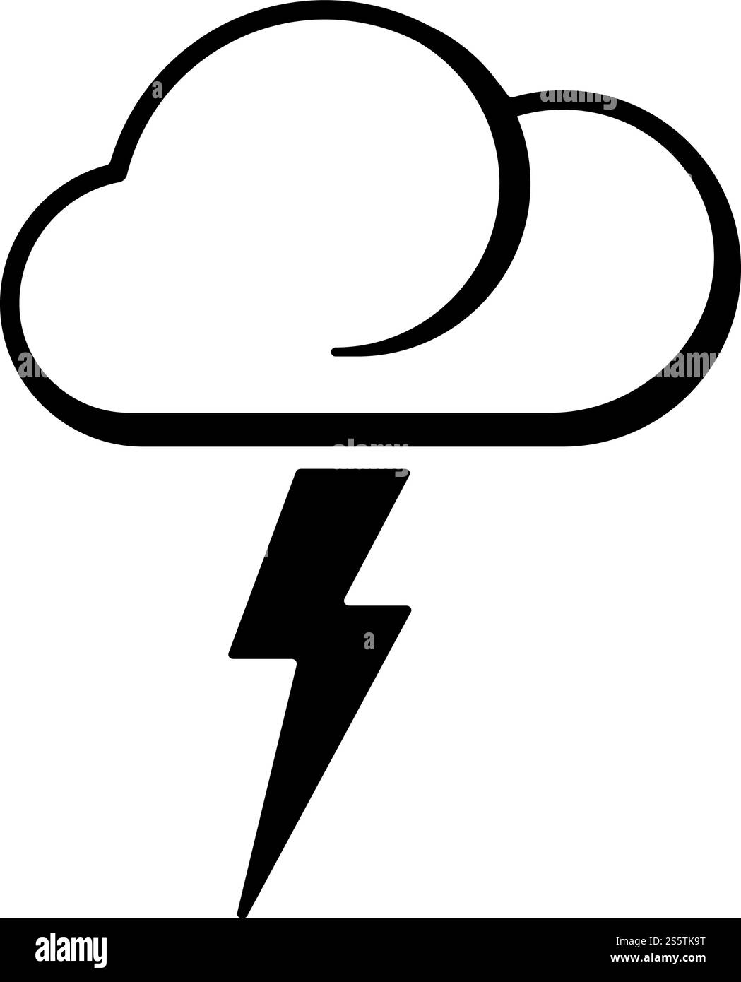 Cloud lightning Thunderstorm icon vector illustration Stock Vector ... Cloud lightning Thunderstorm icon vector illustration Stock Vector ...