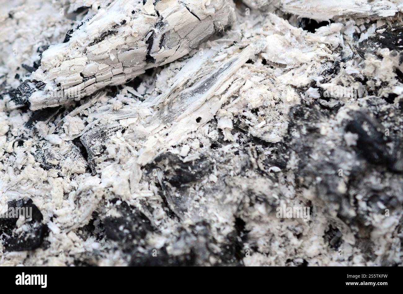 Pile of ashes after the fire went out grunge background texture. Burned ...