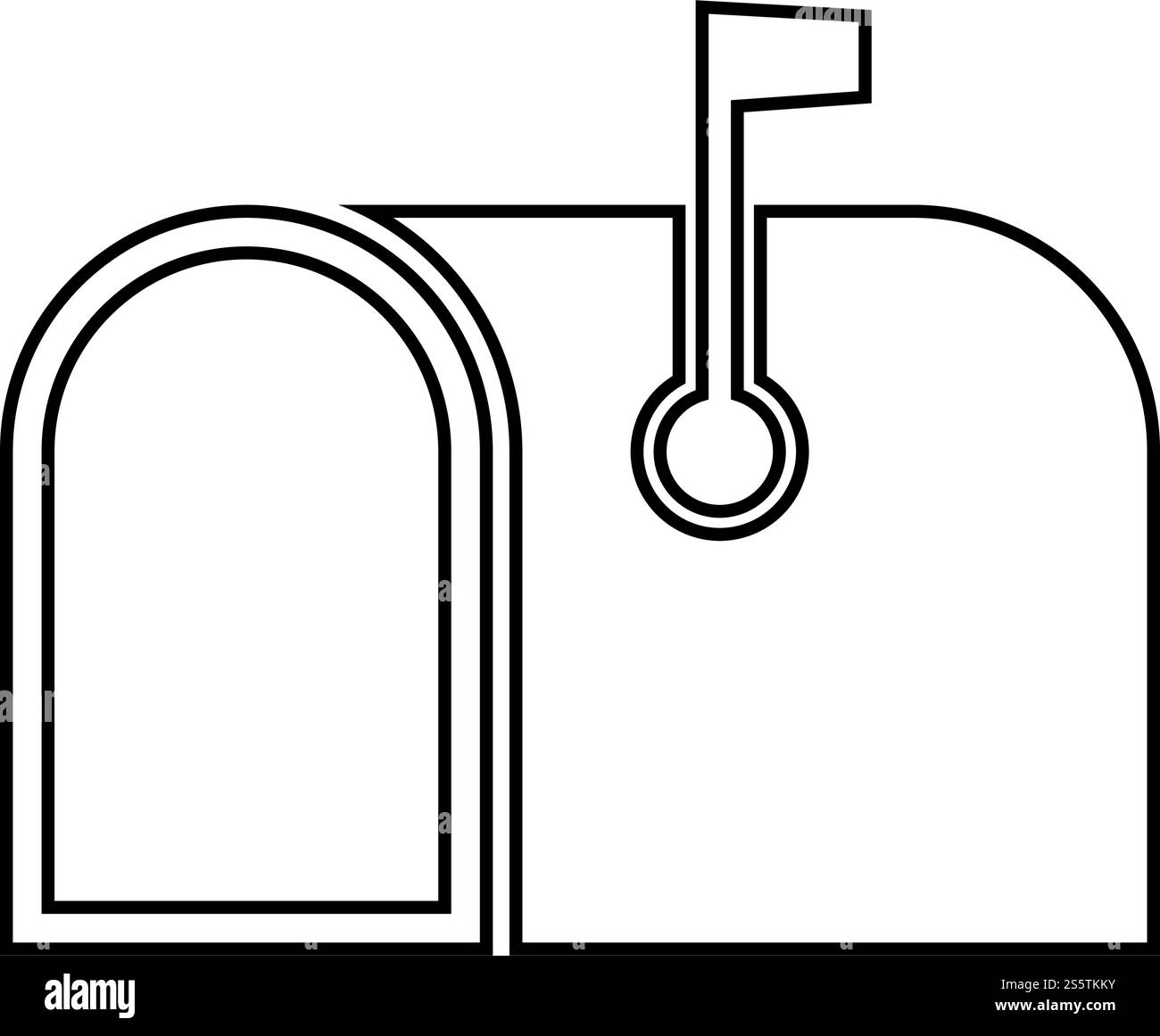 American flag mail Black and White Stock Photos & Images - Alamy