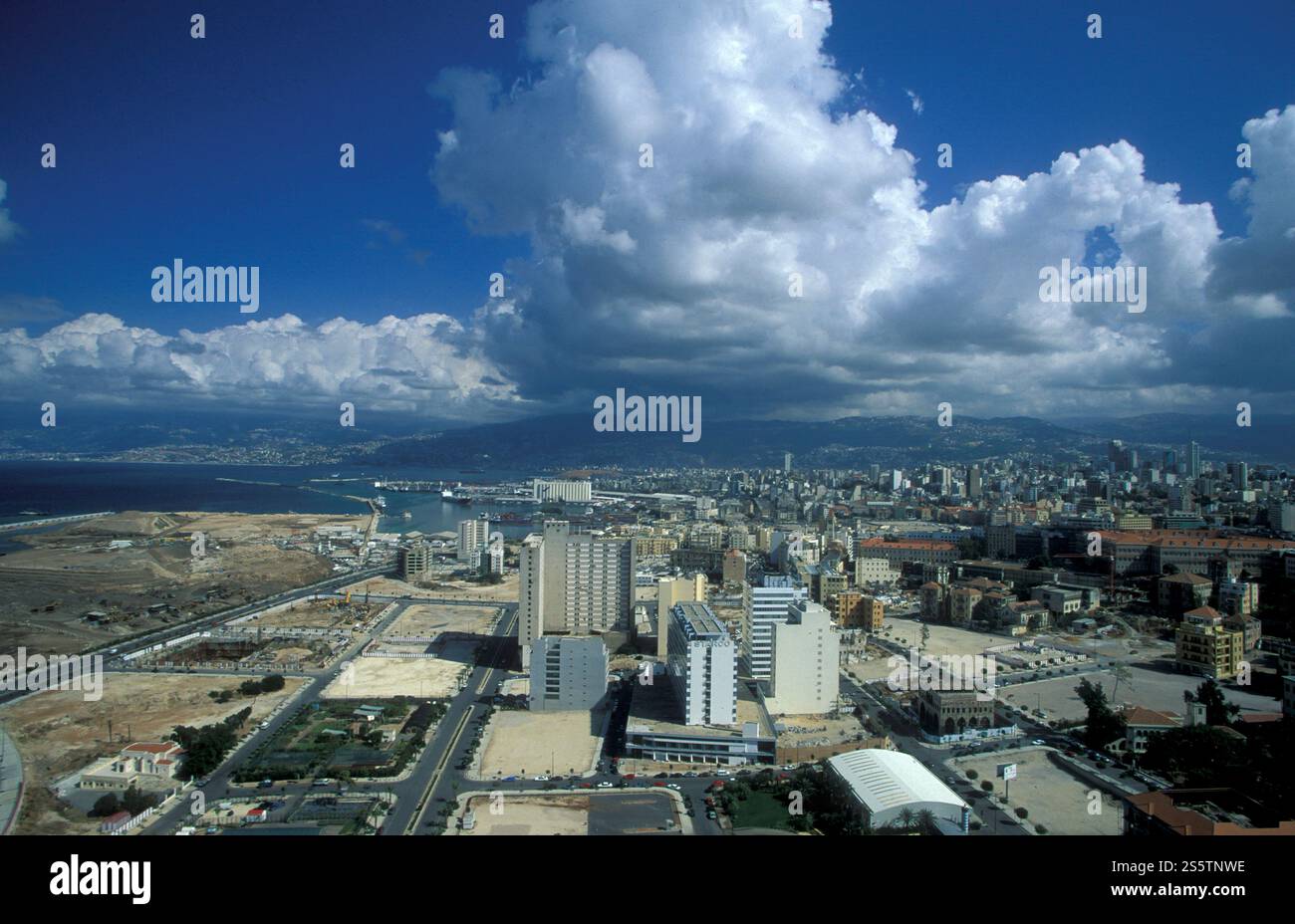 a view of the city centre of the City of Praia on the Island of ...