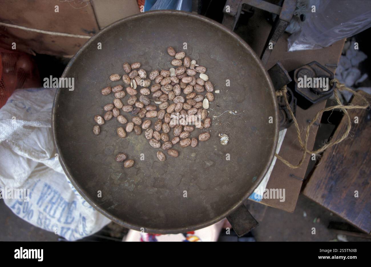 beans at the Food Market of the City of Praia on the Island of Santiago ...