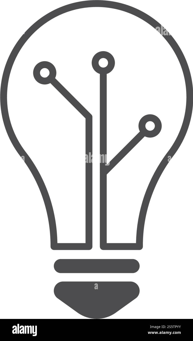 Bulb logo vector ilustration template Stock Vector Image & Art - Alamy