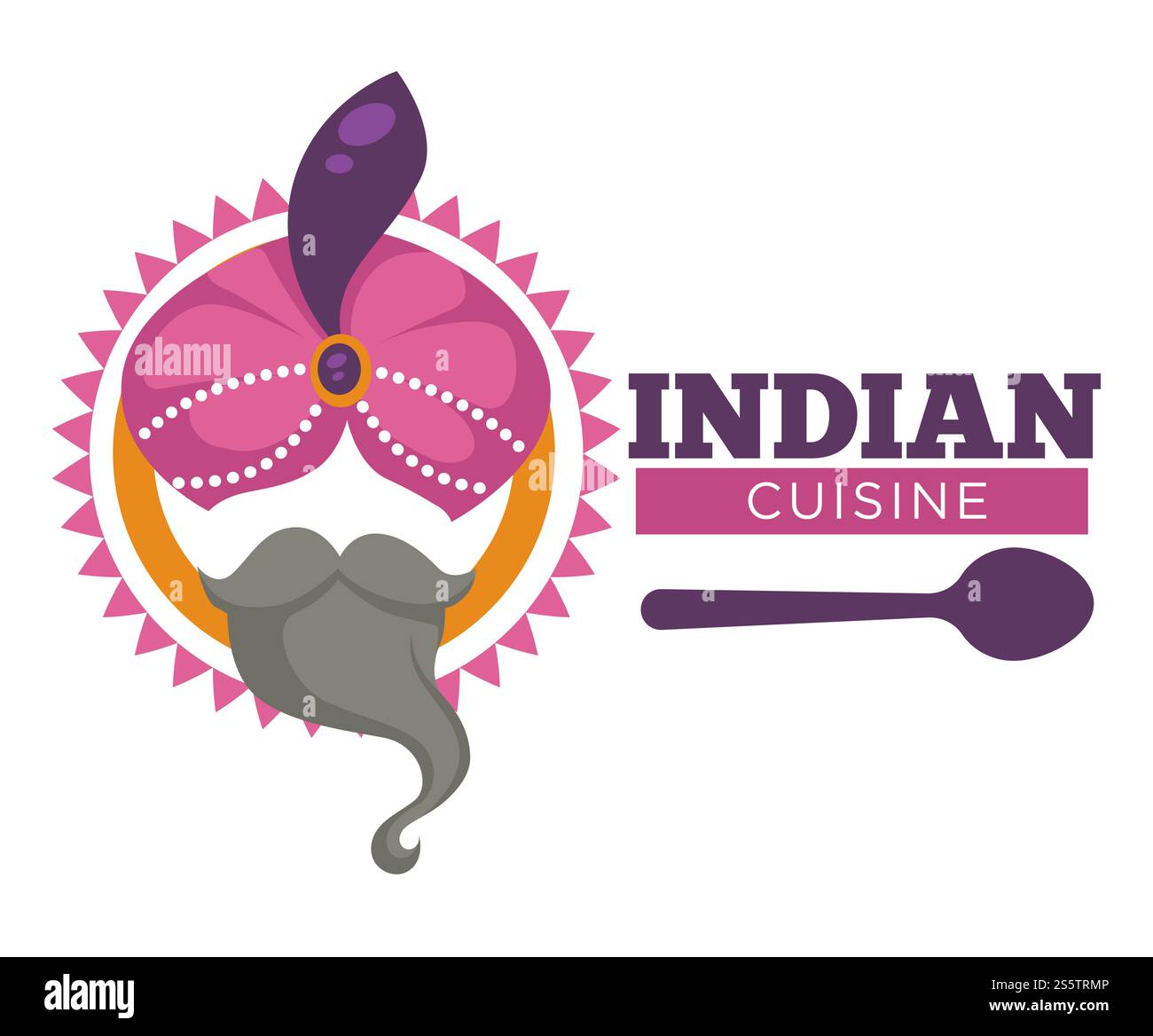 Indian cuisine traditional spices and dishes text poster vector. India ...