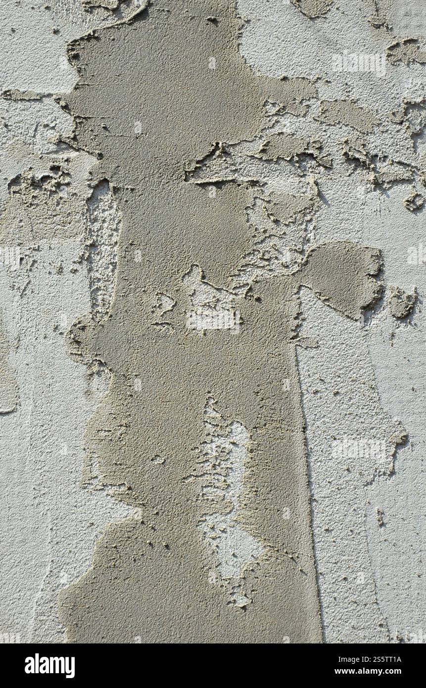 The texture of the wall, covered with gray foam polystyrene plates ...