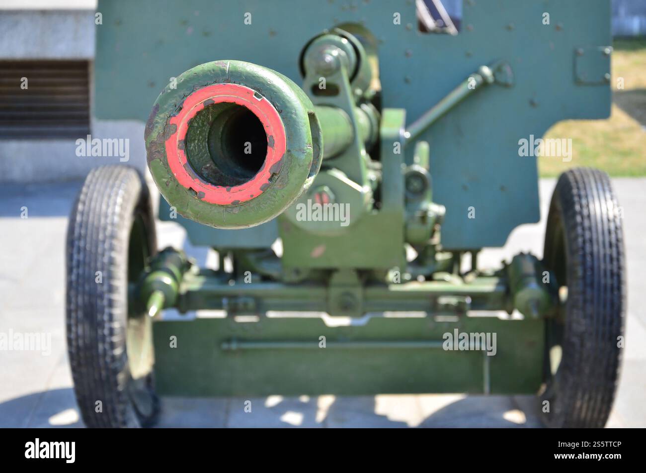 Photo of a portable weapon of the Soviet Union of the Second World War ...