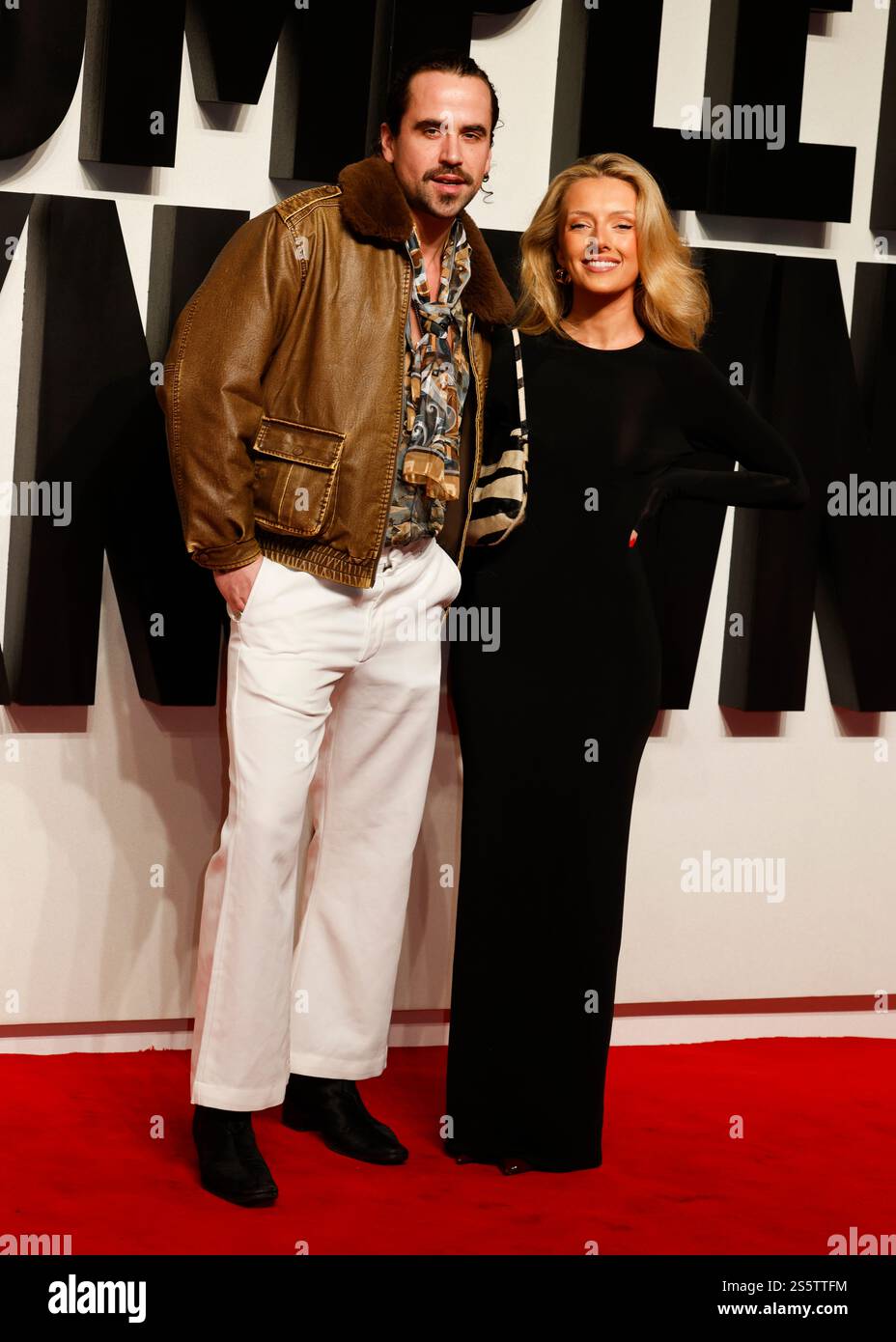 London, UK. 14th Jan, 2025. Johnny Veyret and Emma Jean Clarke attend ...