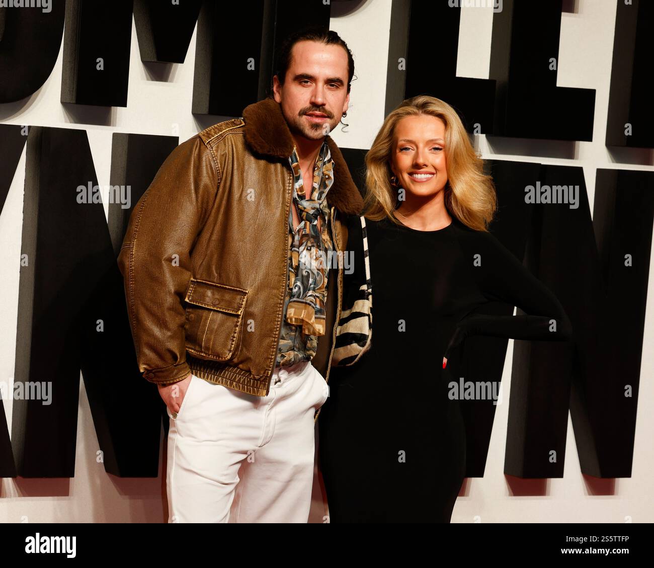 London, UK. 14th Jan, 2025. Johnny Veyret and Emma Jean Clarke attend ...