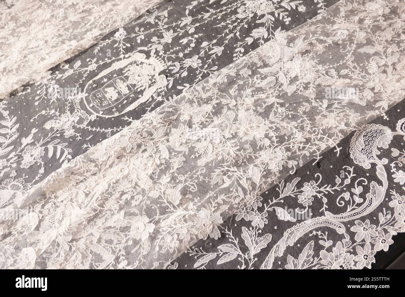 Lace in the Lace Museum, Burano, near Venice, Italy Stock Photo - Alamy