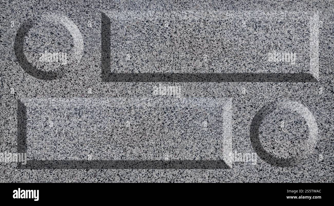 The texture of solid granite tiles. Hard and slippery gray granite ...