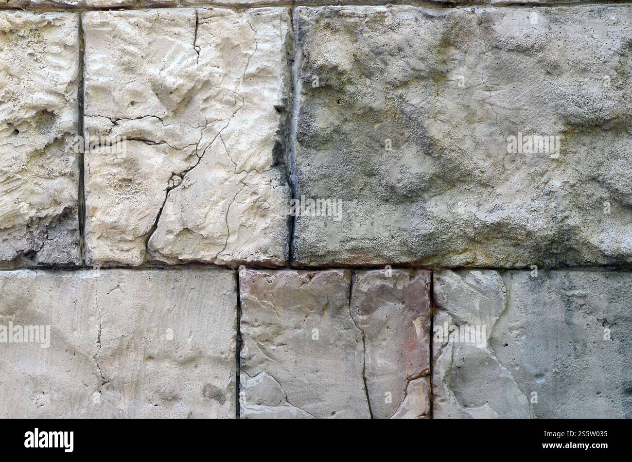 Fragment of ancient walls of fortification with large boulders. Big ...