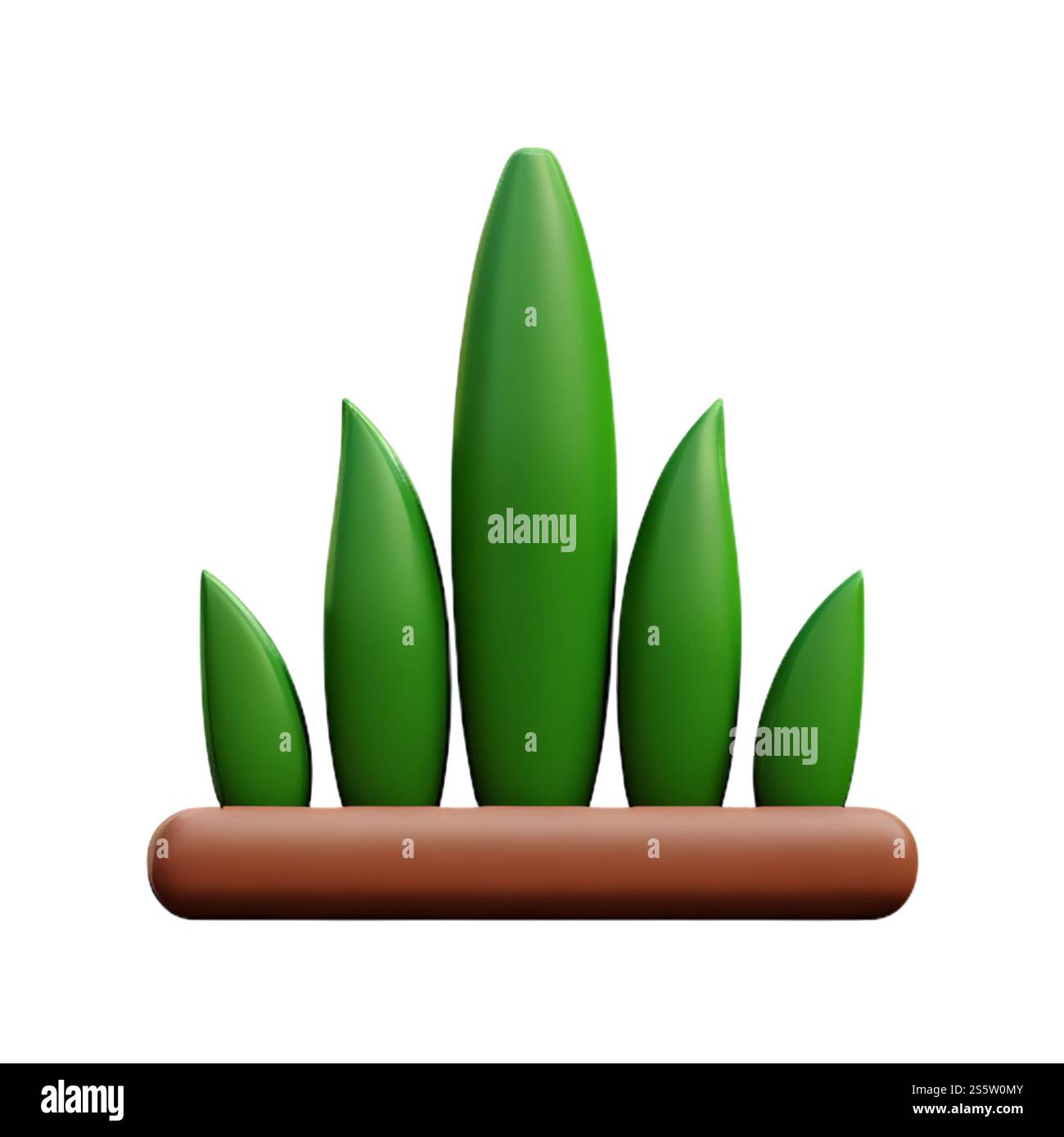 Green grass sprouts on white background llustration grass cartoon low ...