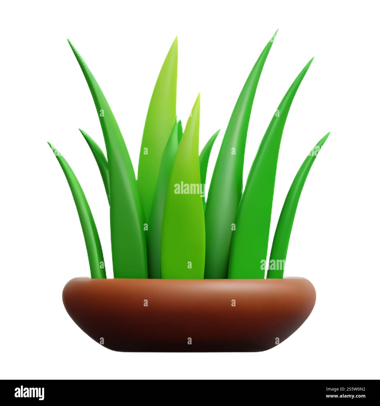 Green grass sprouts on white background llustration grass cartoon low ...