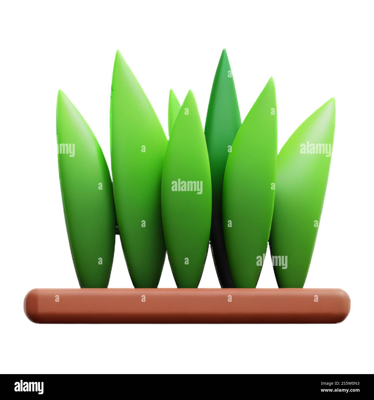 Green grass sprouts on white background llustration grass cartoon low ...