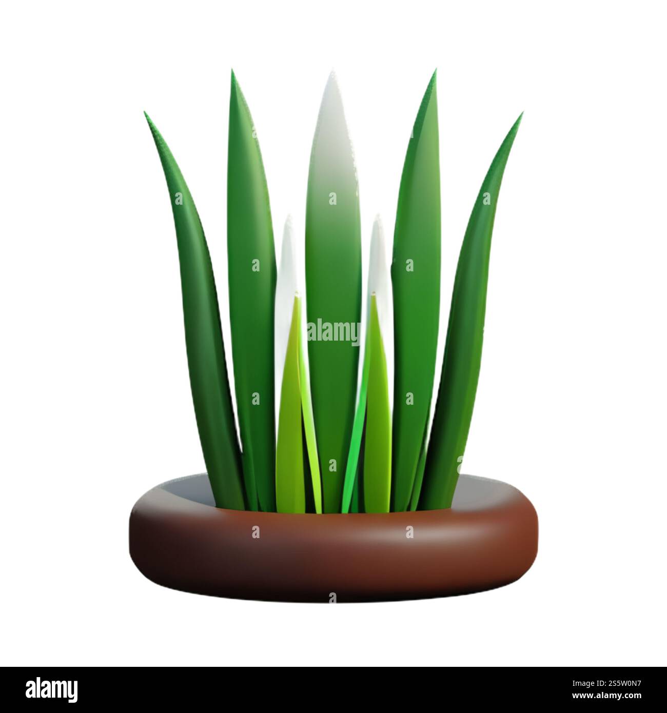 Green grass sprouts on white background llustration grass cartoon low ...