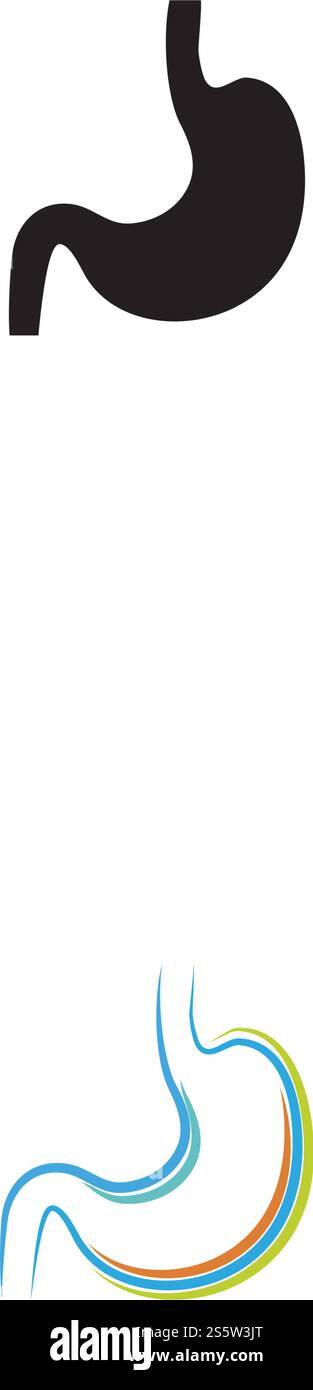 stomach care icon designs concept vector illustration Stock Vector ...