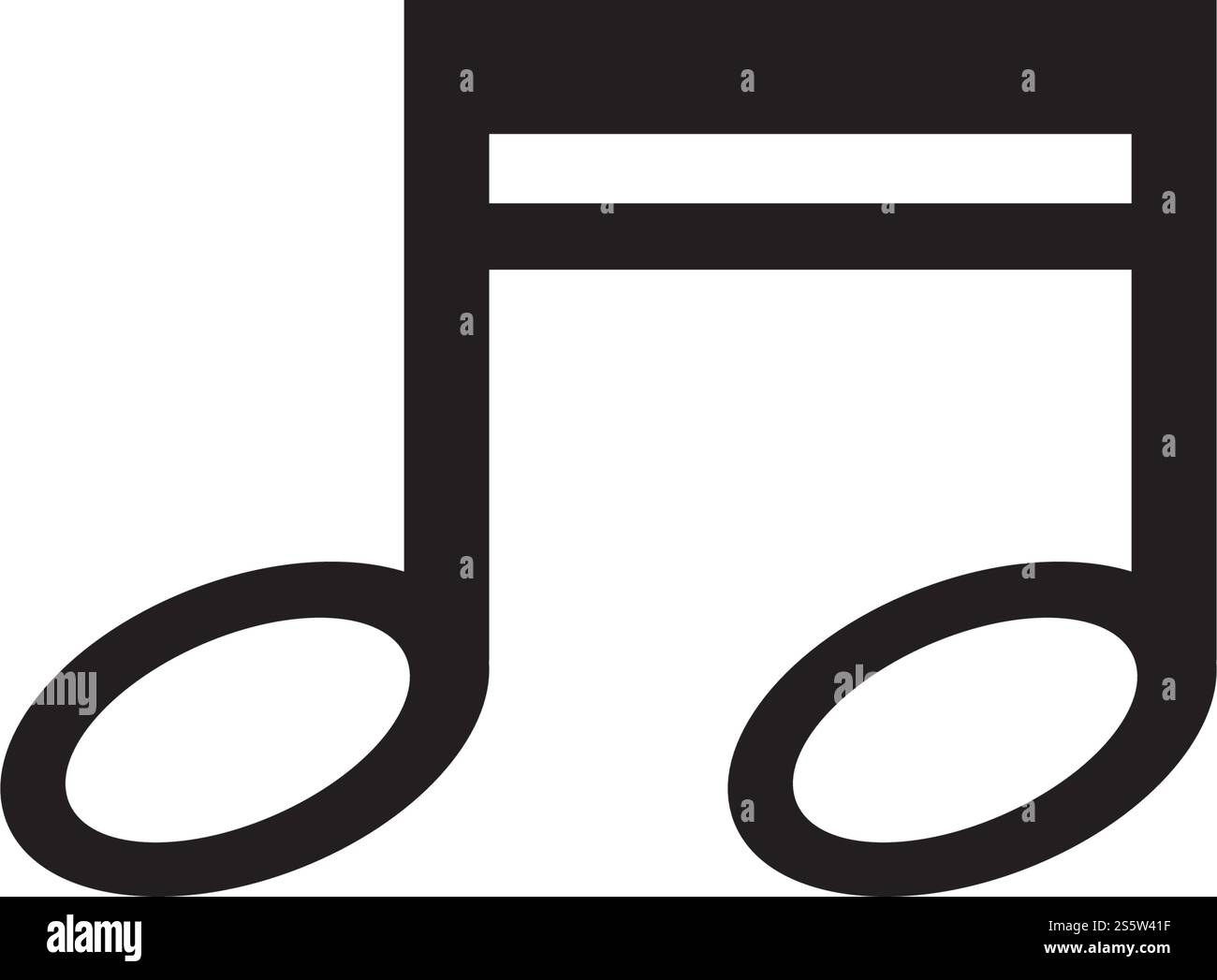 Music note Icon Vector Stock Vector Image & Art - Alamy