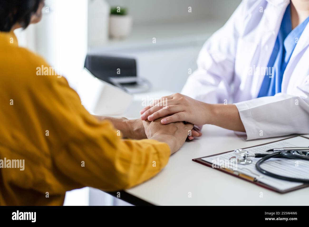 Doctor healthcare. Professional medical doctor in white uniform gown ...