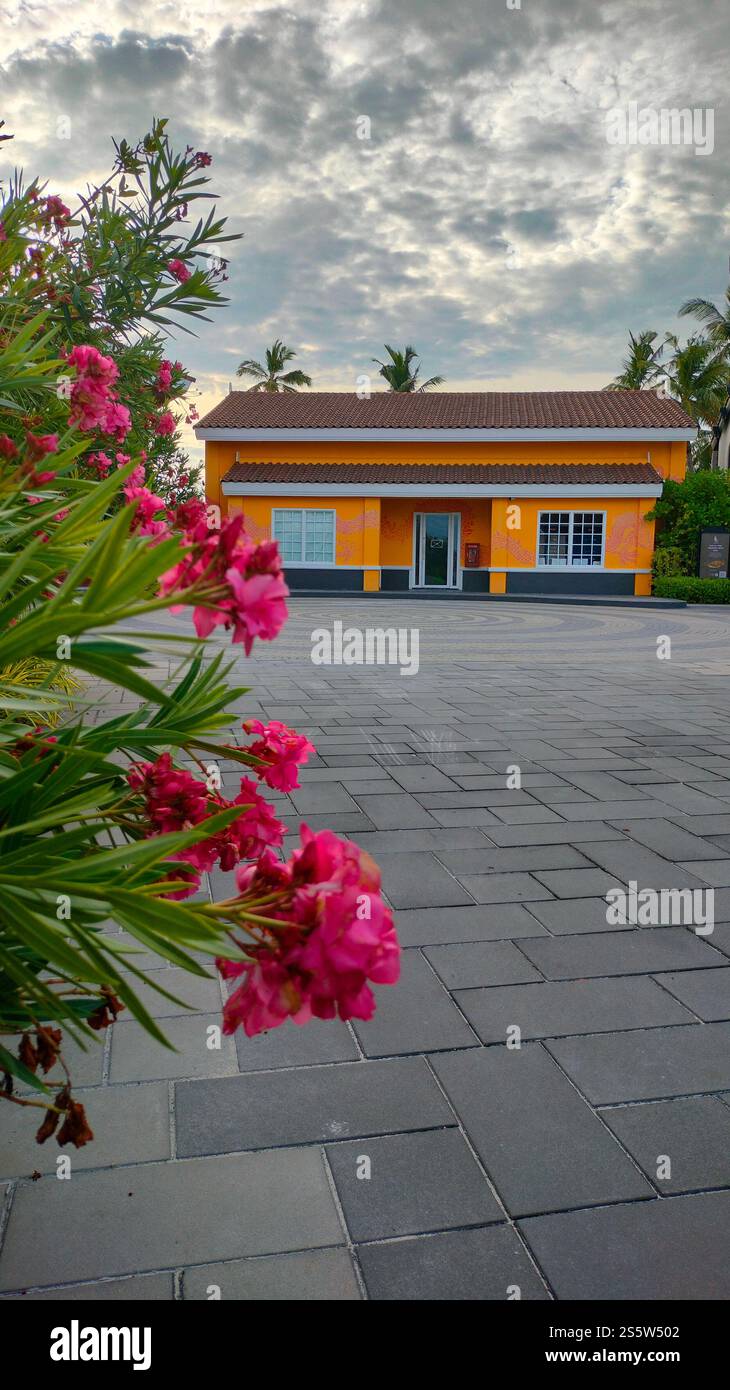 Beautiful building in Maldives Stock Photo - Alamy